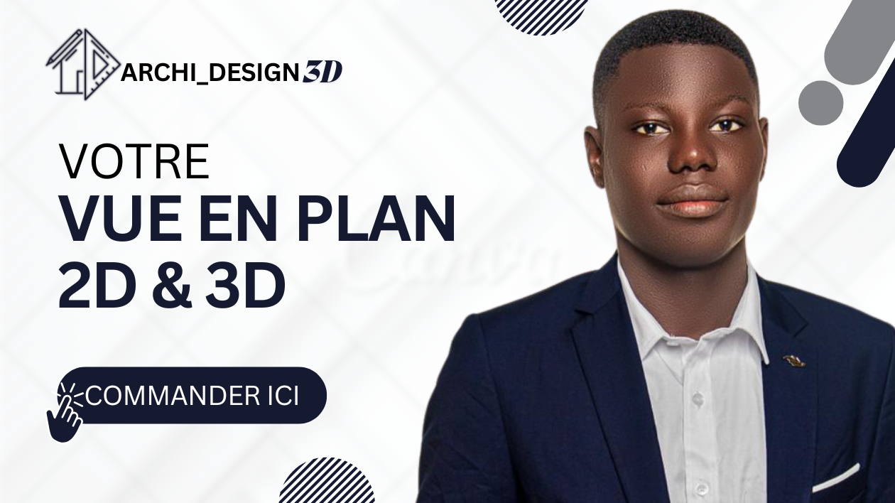 Je vais créer vos plans 2D architecturaux super créatif par Archi_Design3d