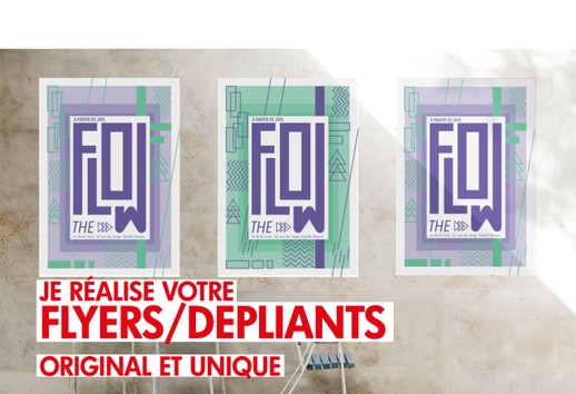 Je vais créer votre flyer/dépliant sur Indesign photoshop et ...
