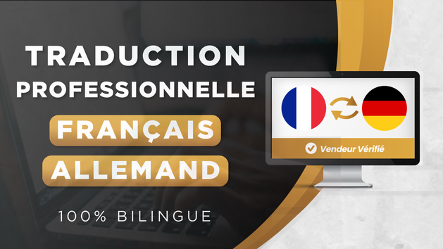 Je vais réaliser la traduction de vos textes Français en Allemand par ...