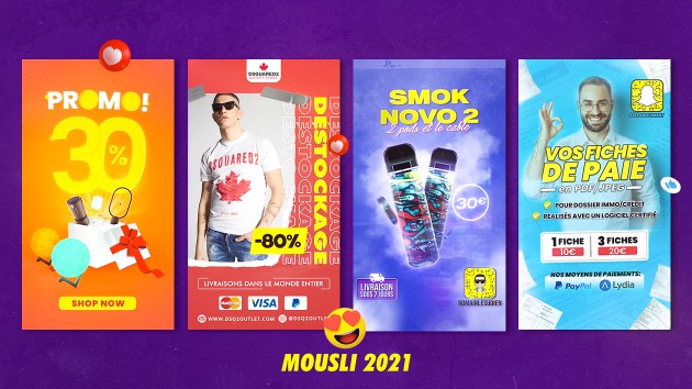 Je vais créer des flyers story pour snapchat et instagram par Mousli