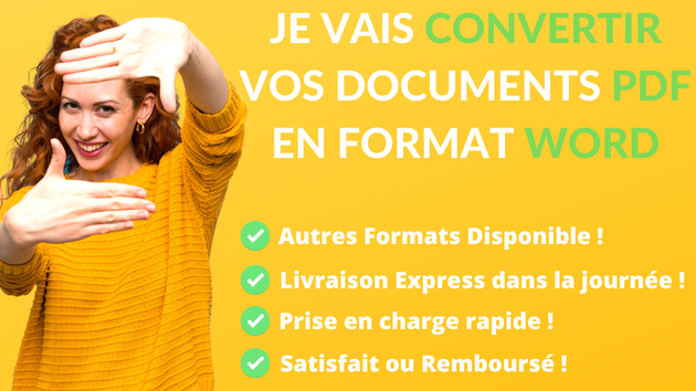 Je vais convertir vos documents PDF en format WORD (docx) par Lolec