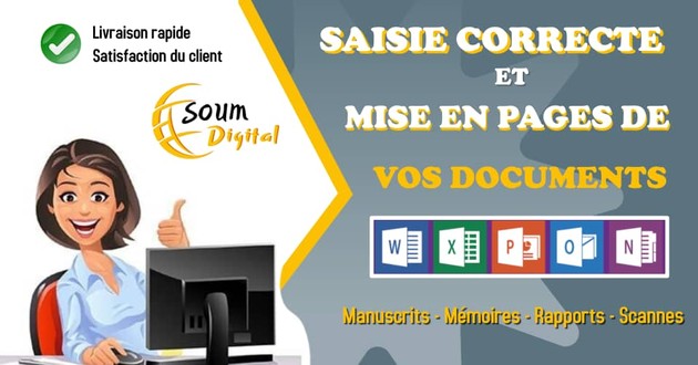 I will faire la saisie correcte et la mise en pages de vos documents by ...
