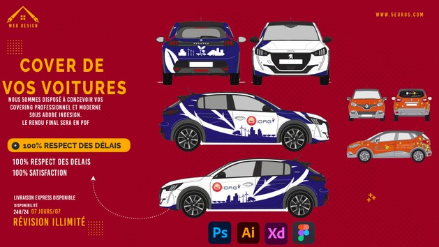 Je vais créer votre design covering pour voiture ou bus par Jo_Design