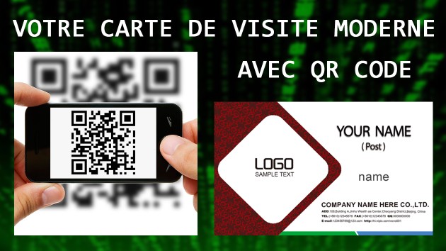 Je vais concevoir votre carte visite moderne avec un QR CODE par Zonuff ...