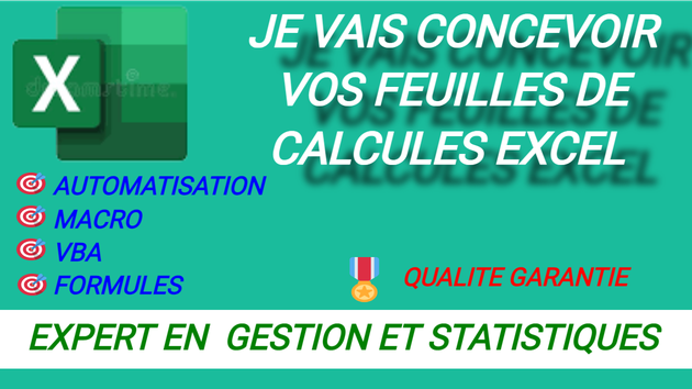 Je vais créer et automatiser vos fichiers Excel par GUIFFOU_Prisca