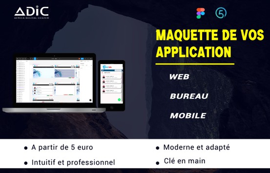 Je vais concevoir la maquette de votre application mobile par AlexFuya