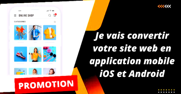Je vais convertir votre site web en application mobile iOS et Android par Mosesweb