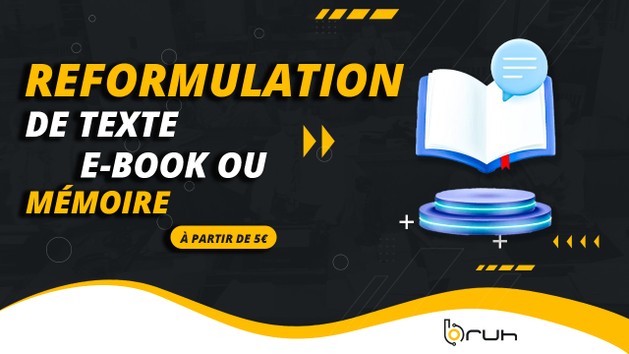 Je vais faire une reformulation de textes avec zéro fautes d ...
