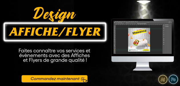 Je vais vous concevoir une affiche ou un flyer percutant au premier ...