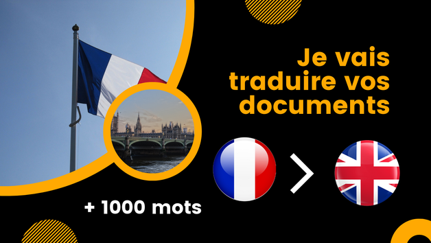 Je vais traduire vos documents Français vers Anglais par PhaxDesign