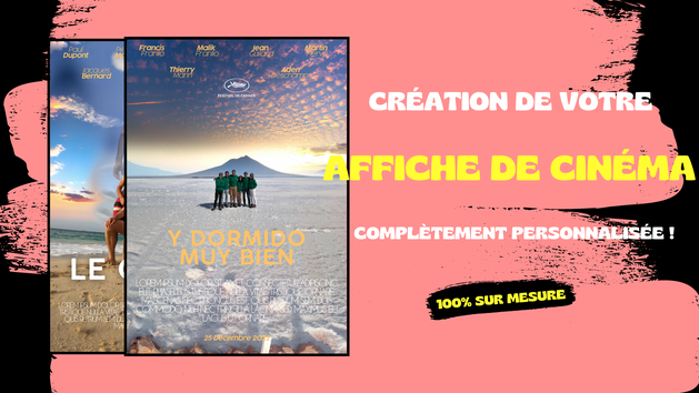 Je vais créer votre affiche de cinéma personnalisée par erwanndlb
