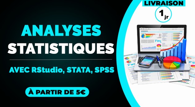 Je vais faire une analyse statistique ou économétrique de vos données ...