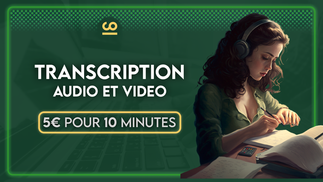 Je vais transcrire vos fichiers audio et video de 10 minutes par Valtiel