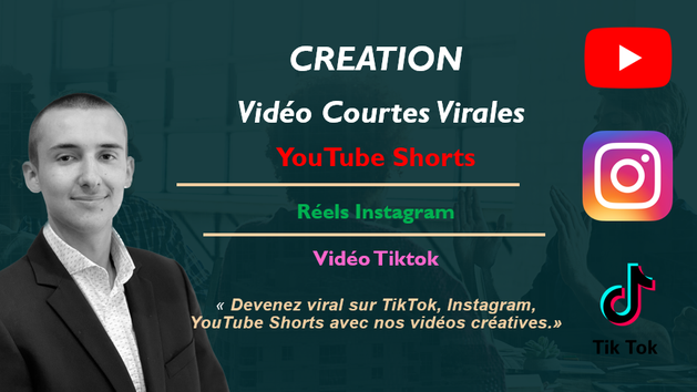 Je vais créer des vidéos courtes et virales pour vos réseaux sociaux ...