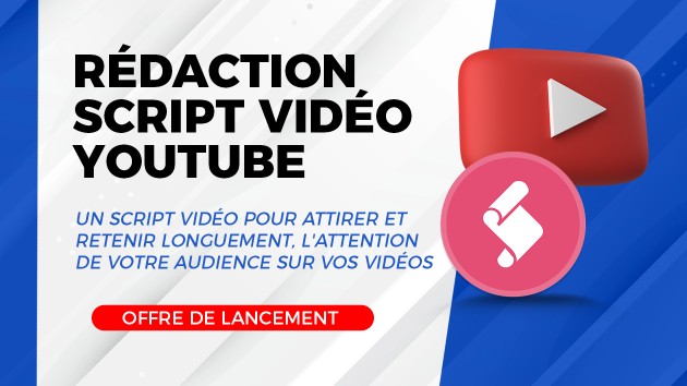 Je vais rédiger votre script vidéo Youtube captivant et optimisé SEO ...