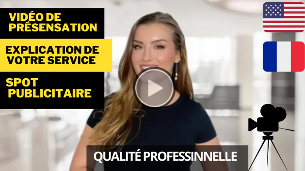 Je vais réaliser une vidéo publicitaire de présentation ou de vente ...