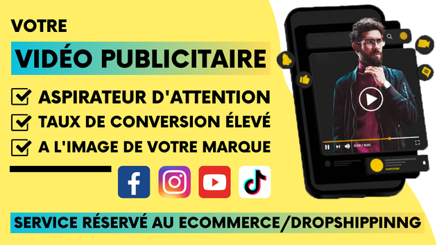Je vais créer votre vidéo publicitaire E-commerce / Dropshipping par Mr ...