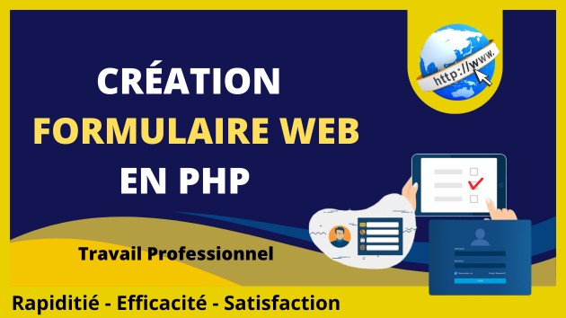 Je vais réaliser votre formulaire web en PHP par YELOGNISSE