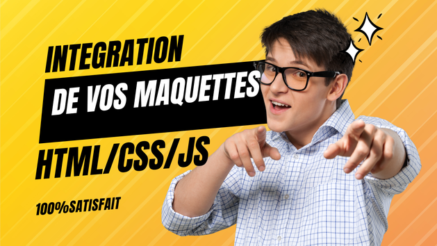 Je vais convertir votre maquette FIGMA XD en HTML CSS et JS par Bell_akash