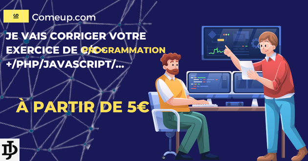 Je vais corriger vos exercices de programmation C, Cpp, Python, php, JS,ETC par JohnDev