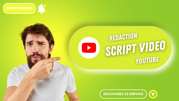 Je vais rédiger un script impactant et unique pour votre vidéo Youtube ...