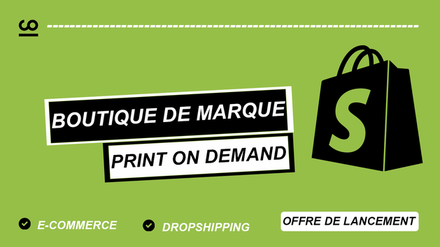 Je vais créer votre boutique shopify pour votre marque de print on ...