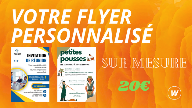 Je vais créer votre flyer ou support de communication par wsl36