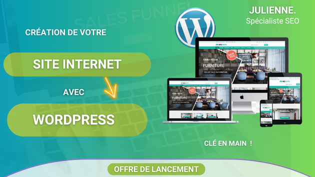 Je vais créer votre site internet WordPress clé en main avec un design professionnel moderne et ...