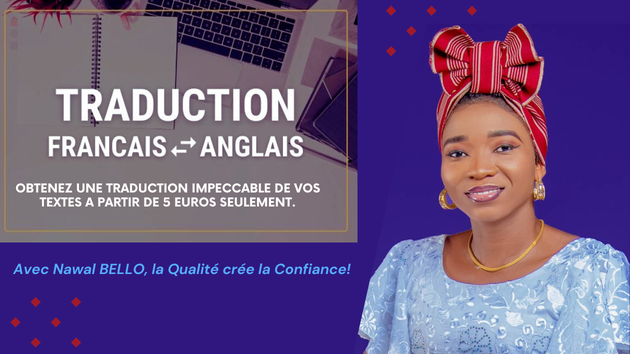 Je vais traduire vos textes anglais en français et vice versa par NawalB