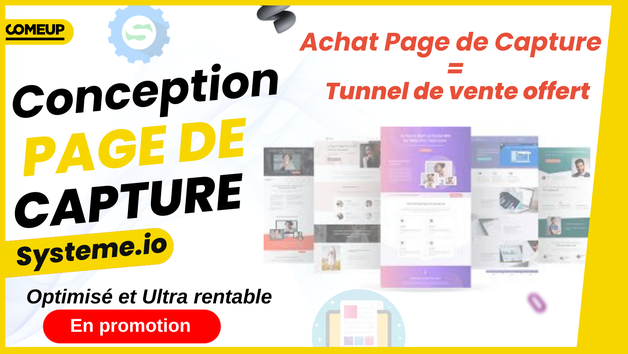 Je vais créer votre page de capture ou landing page Systeme io par ...