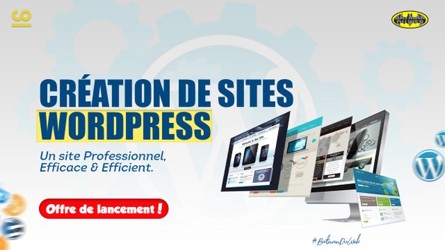 Je vais créer votre site web avec WordPress par Mahougnon_