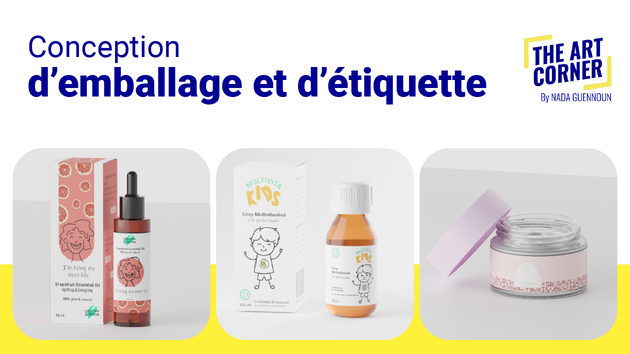Je vais créer un design d'emballage ou d'étiquette pour votre produit ...