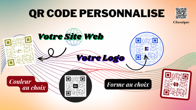 Je vais créer un QR code personnalisé avec votre site web et votre logo ...