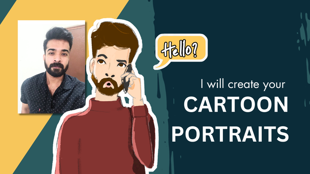 I will create custom cartoon portrait for you by AnaghaMR
