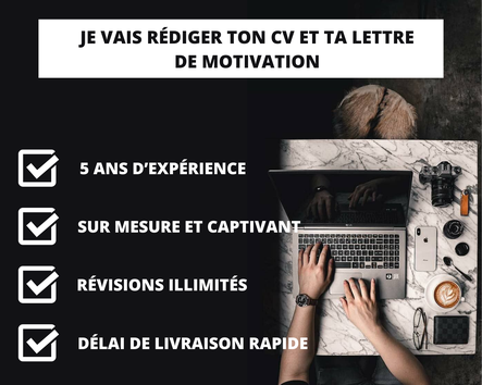 Je vais rédiger un CV et une lettre de motivation captivante et ...