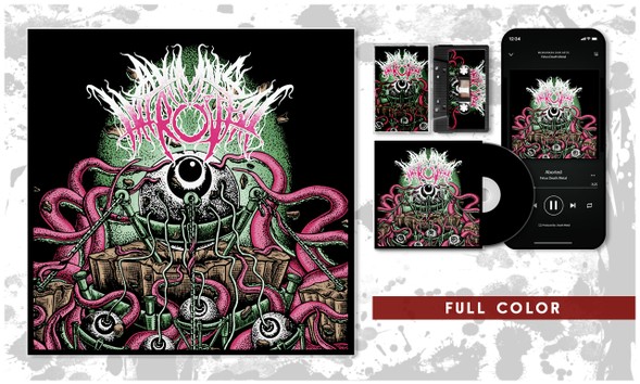 how to draw death metal art