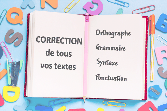 Je vais relire votre texte de 1000 mots et corriger orthographe ...