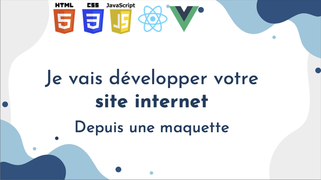 Je vais développer votre site internet en HTML,CSS,Javascript depuis une maquette par Remy_C