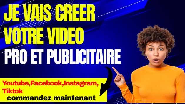 Je vais concevoir votre montage vidéo publicitaire et pro par FRIDJOF