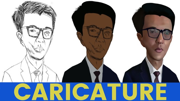 I will draw a caricature based on your photo by OMAX_Studios