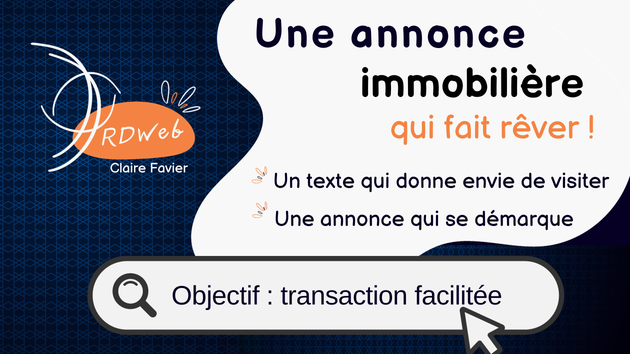 Je vais rédiger une annonce immobilière originale par Claire_f_RDWeb