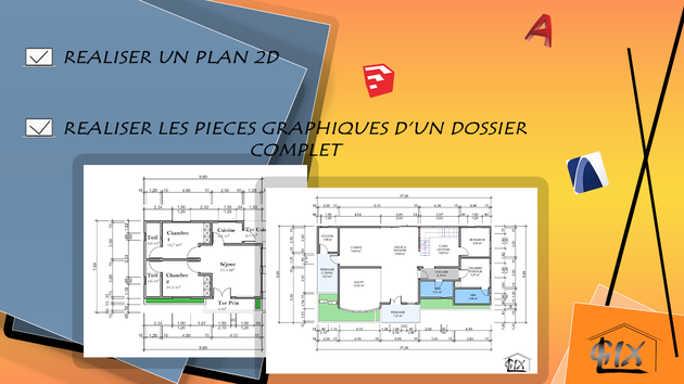 Je vais dessiner votre plan 2D sur AutoCad par UlysseGLIDJA