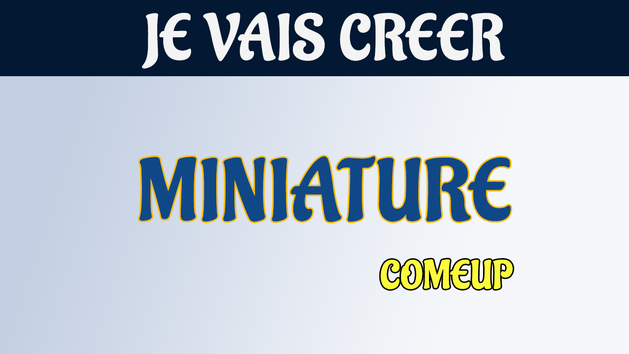 Je vais créer votre miniature comeup sur mesure par Anis_ayedi