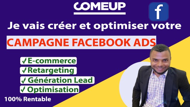 Je vais créer votre campagne publicitaire Facebook Ads par Jolival