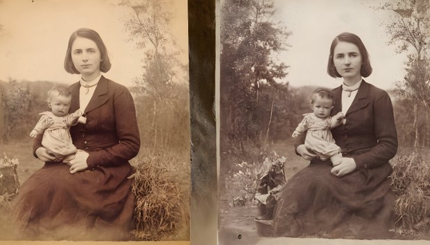 Je vais restaurer vos anciennes photos sur Photoshop par B100