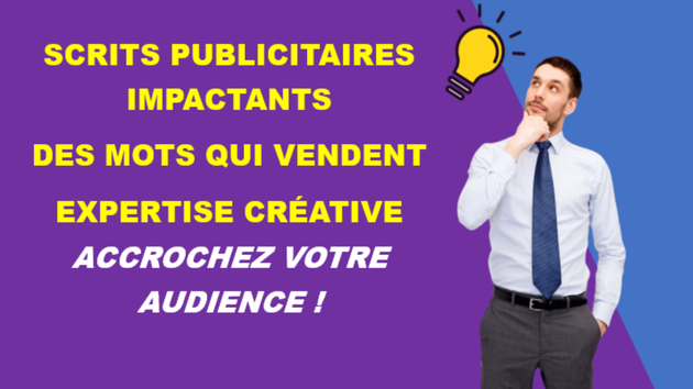 Je vais rédiger un script captivant pour votre publicité par UlrichLeandre