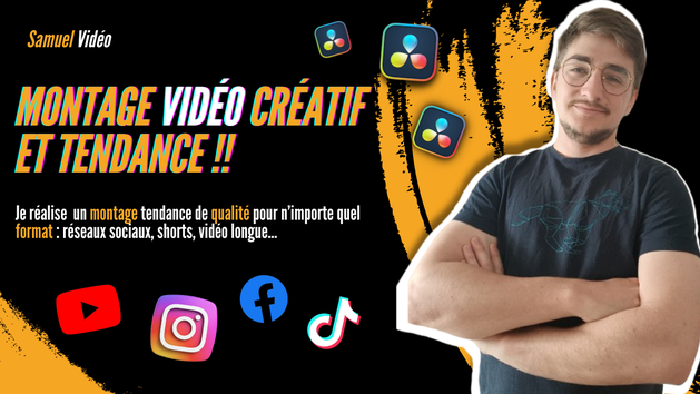 Je vais réaliser le montage parfait de vos vidéos instagram, tiktok, youtube, facebook par ...
