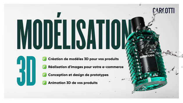 Je vais modéliser tout objet en 3D pour créer des images photoréalistes ...