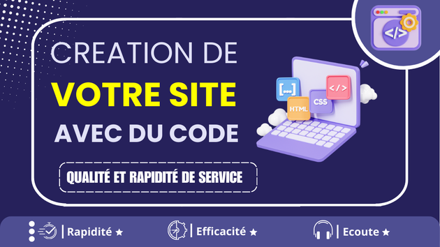 Je vais développer votre site web avec du code HTML/CSS/PHP/JS/SQL par NelWeb_