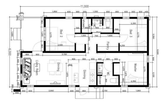 Je vais dessiner votre plan 2D avec cotation sur Archicad par Ulrich_Design_